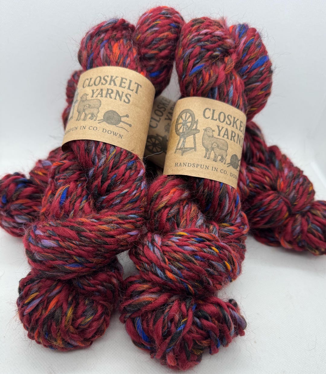 Night Ruby Hand Spun Luxury Pure Wool Yarn - Etsy