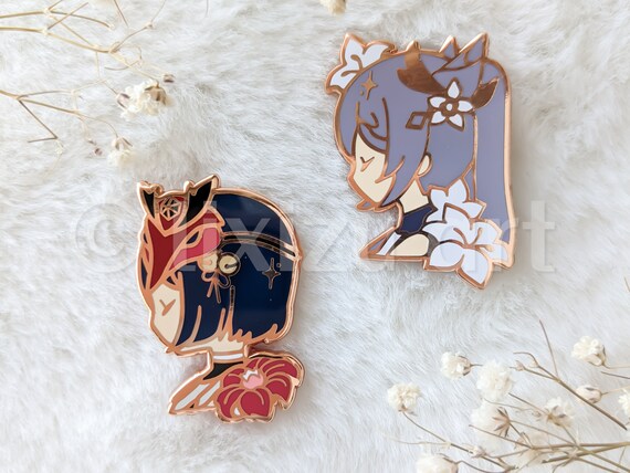 Genshin Impact Sara Kujou & Keqing Enamel Pin | Etsy