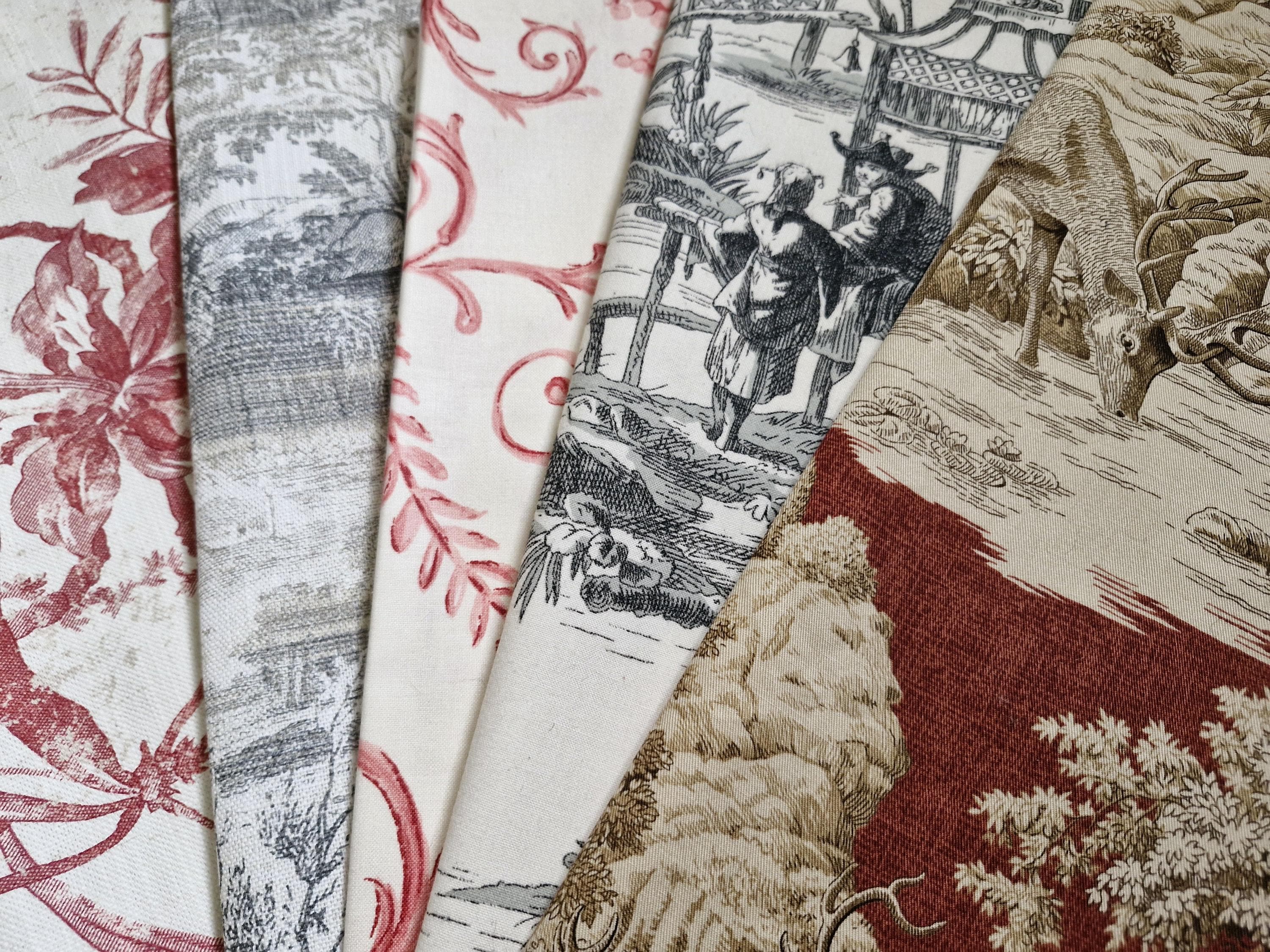 Designer Toile De Jouy Fabric Craft Pack-kauffman, Jane Churchill ...