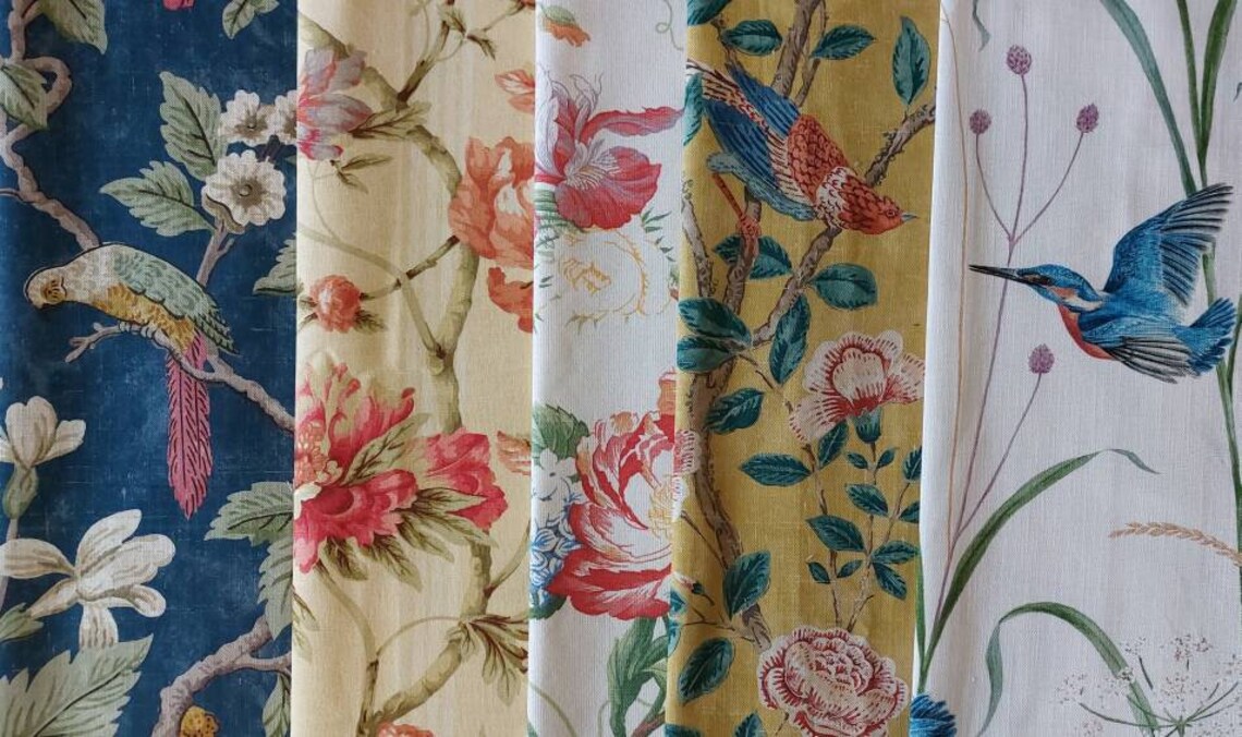 Sanderson Floral Fabric Selection Pack-sanderson Floral - Etsy