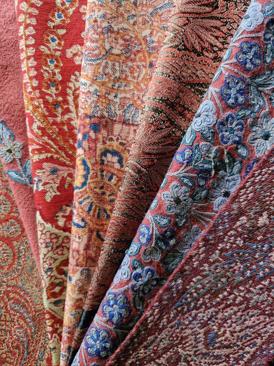 Antique Wool Paisley Craft Pack-1900s Victorian Wool Paisley and ...