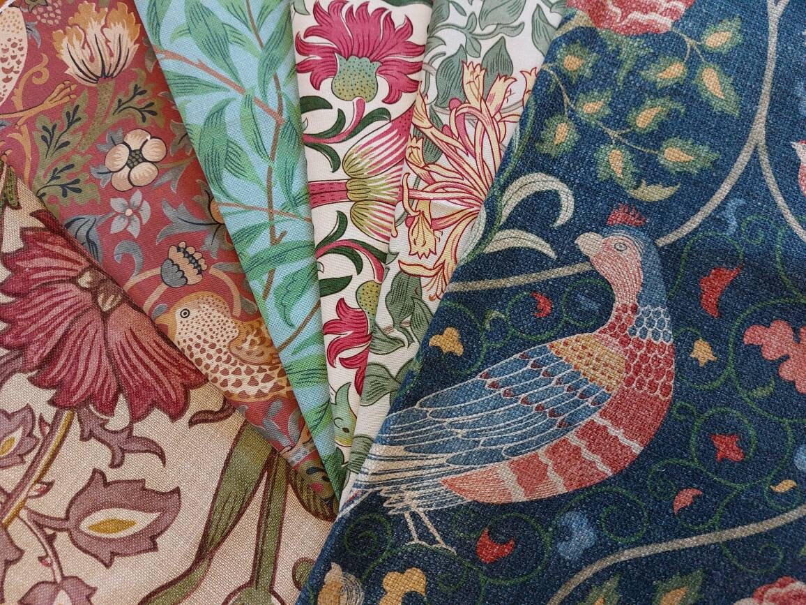 William Morris Fabric Sewing Pack-william Morris Strawberry Thief ...