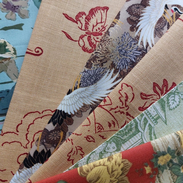 Chinoiserie Fabric - Etsy