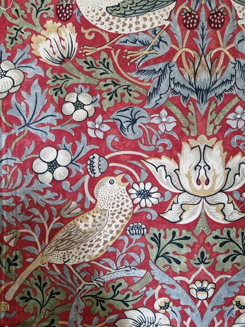 William Morris Fabric Craft Selection-the Brook, Lodden, Strawberry ...