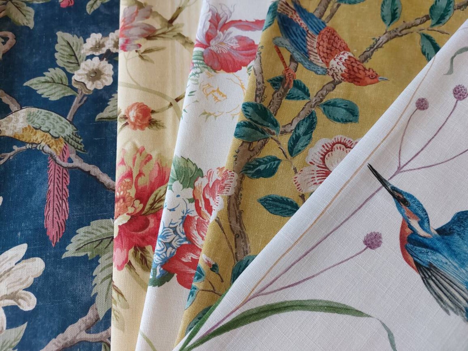 Sanderson Floral Fabric Selection Pack-sanderson Floral - Etsy