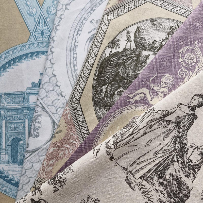 Toile Fabric - Etsy