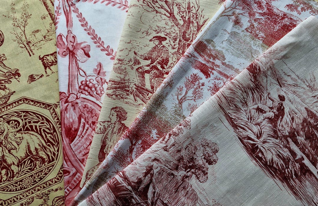 Designer Toile De Jouy Fabric Craft Pack-ashley Wilde, Zoffany,marvic ...