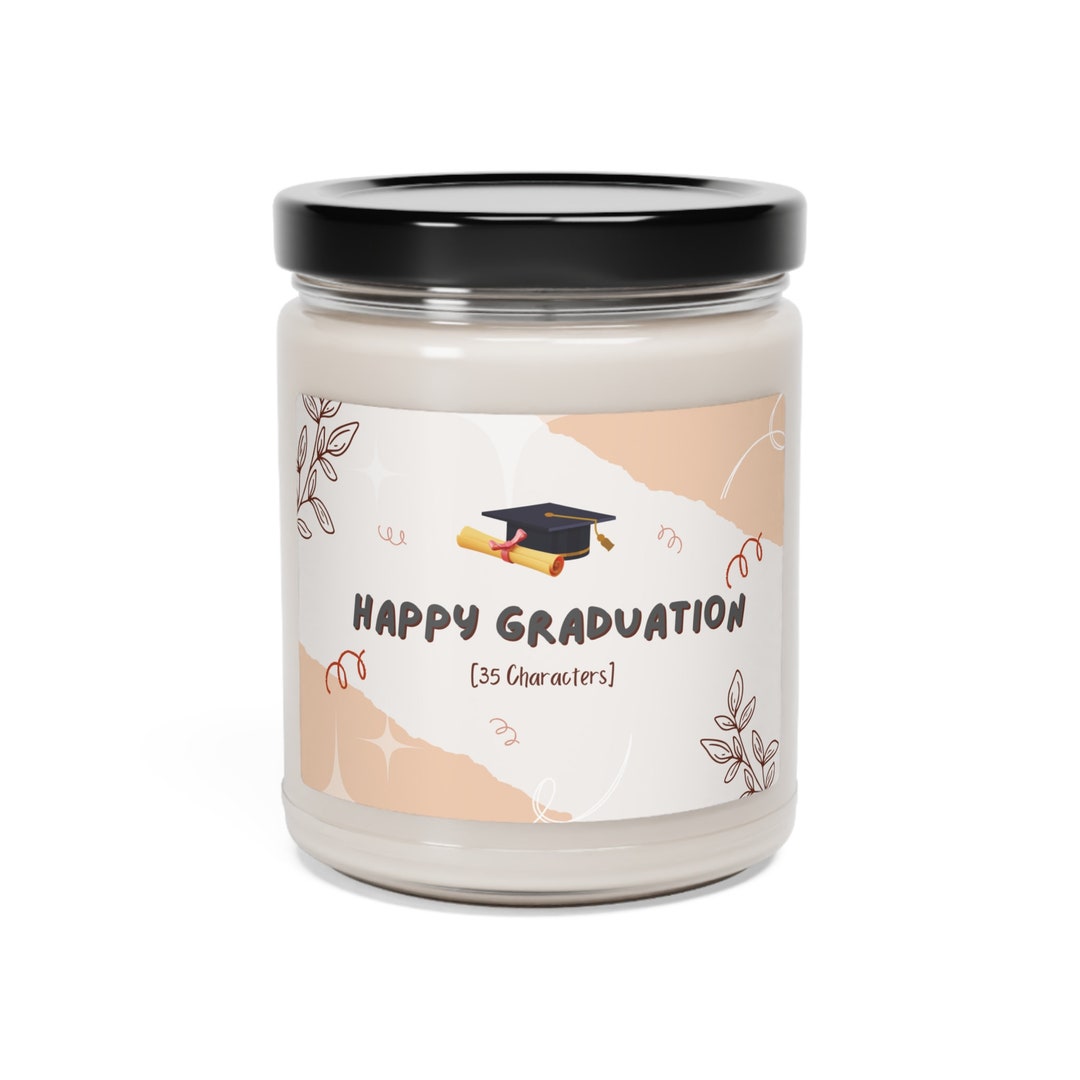 Custom Graduation Candle Gift, High School Graduation, Personalized ...