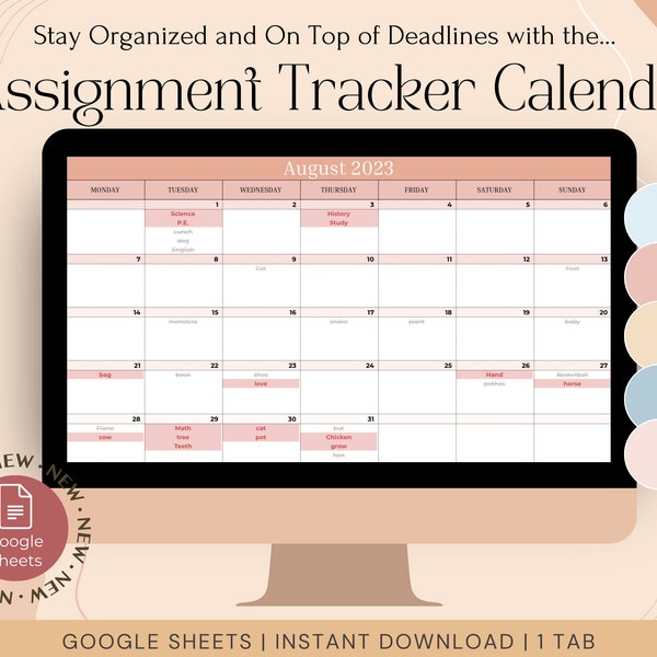 Smart Calendar - Etsy