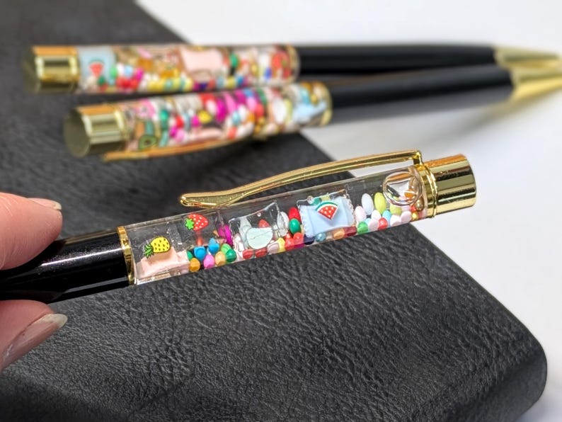 Kawaii Pen, Float Pen, Sweet Lover, Cute Pen, Planner Pen, Fidget Gift ...