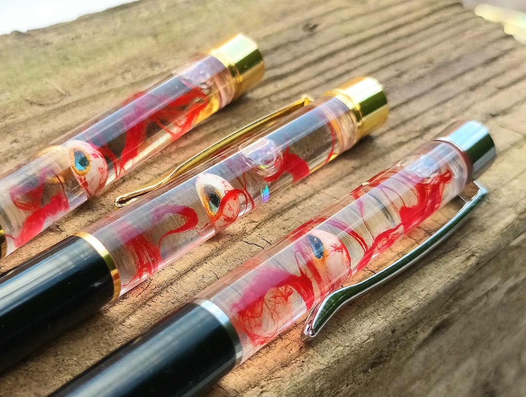 Eyeball Pen, Gothic Pen, Halloween Pen, Blood Pen, Floating Pen, Horror ...