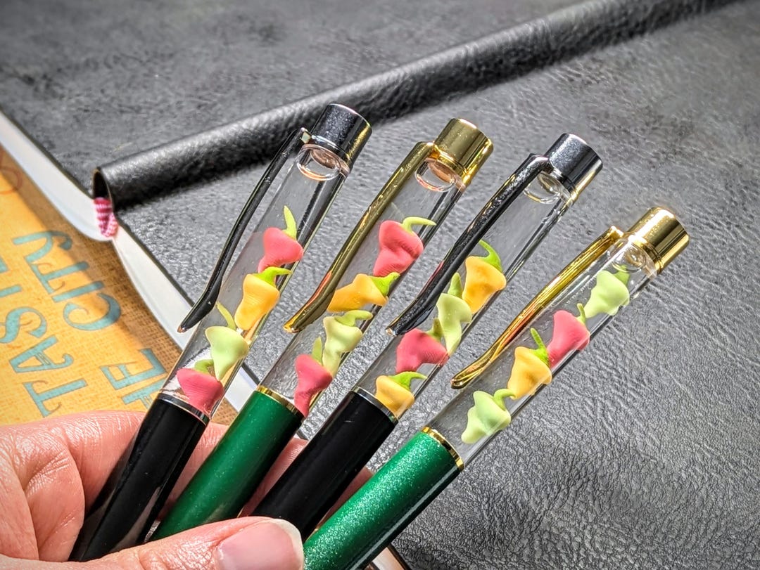 Veggie Pen, Chilli Peppers, Float Pen, Chef Gift, for Cook, Food Lover ...