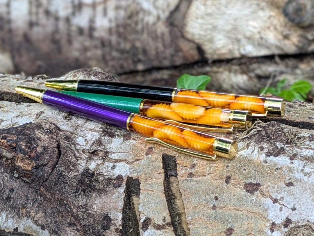 Maggot Pen, Creepy Gift, Curio Pen, Halloween Pen, Spooky Pen, Horror ...