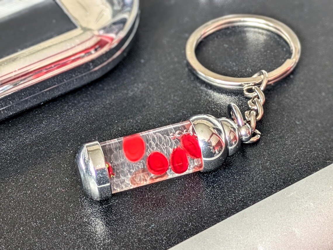 Science Keychain, Red Blood Cells, Shaker Keyring, Graduate Keyring ...