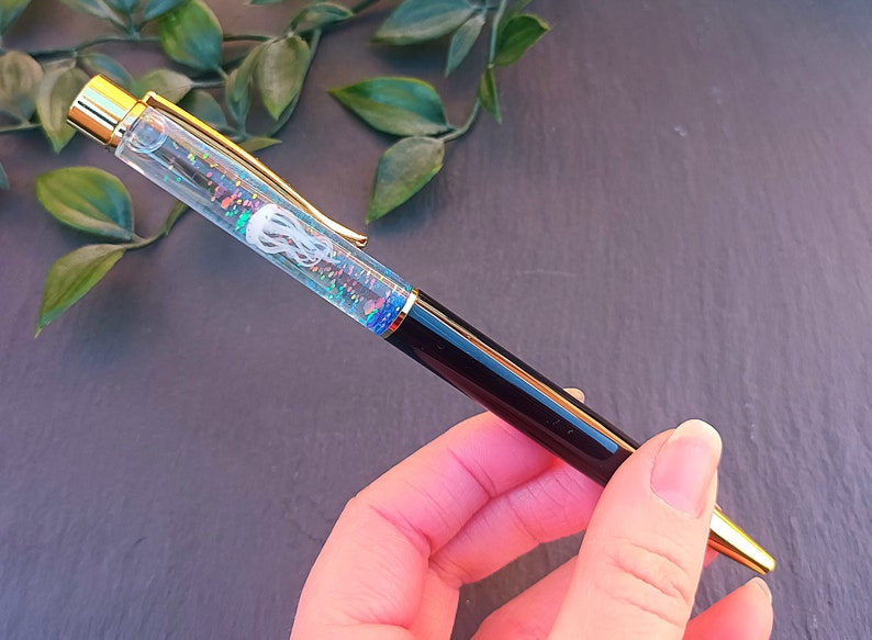 Jellyfish Float Pen Floating Pen Liquid Glitter Pen Gift - Etsy