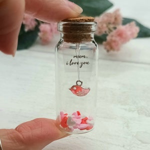 Mothers Day Gift, Message in A Bottle, Hearts in A Jar, Wish Bottle ...