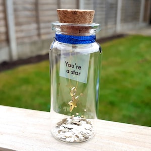 You're a Star Gift, Friendship Gift, Message in a Bottle, Appreciation ...
