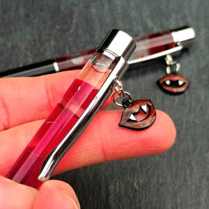 Gothic Pen, Halloween Pen, Blood Vial, Vampire Fangs, Floating Pen ...