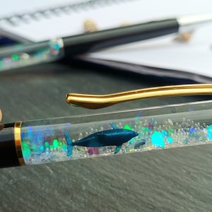 Dolphin Float Pen, Floating Pen, Dolphin Gift, Ocean Gift, Snow Globe ...