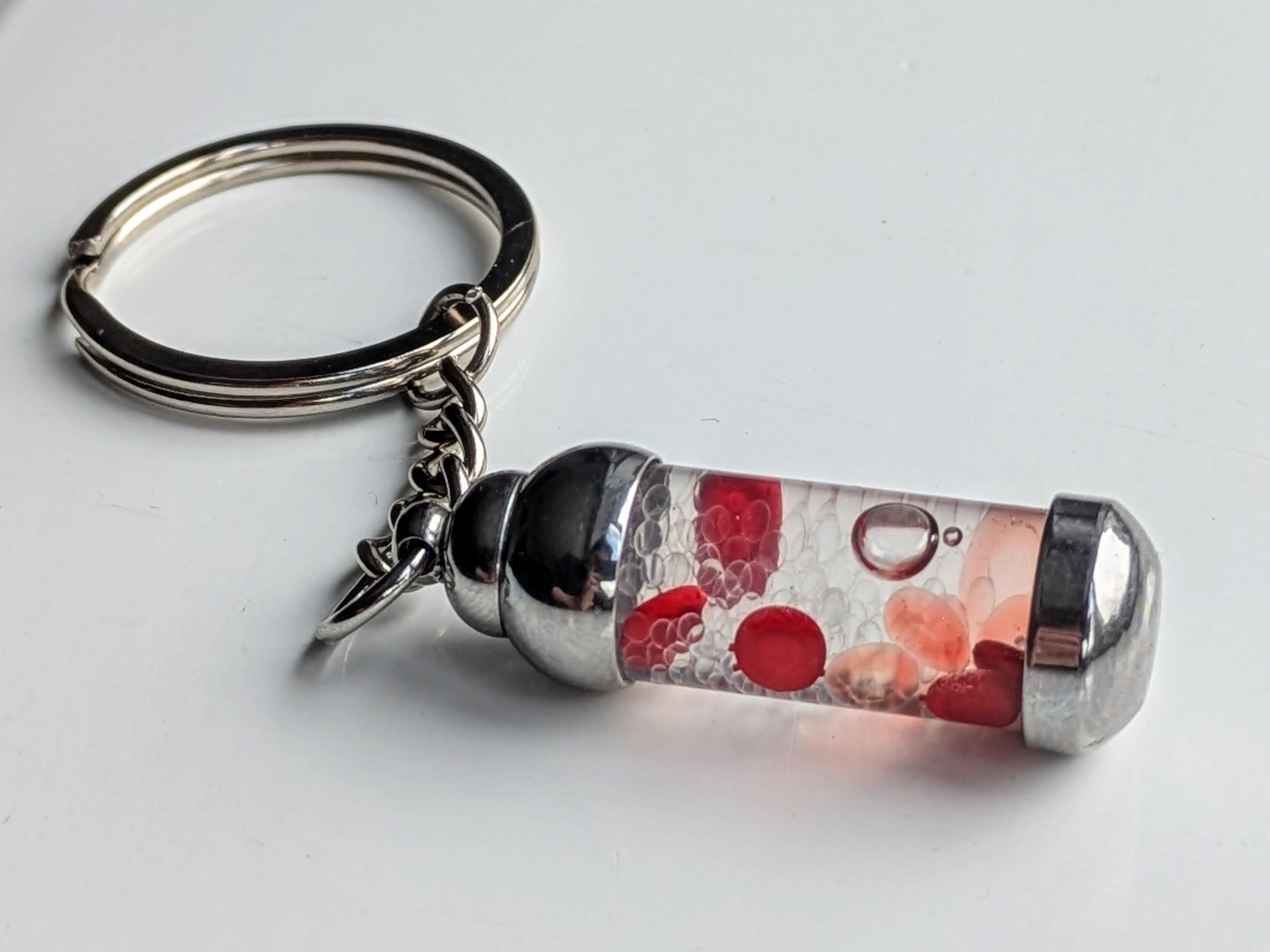 Science Keychain, Red Blood Cells, Shaker Keyring, Graduate Keyring ...
