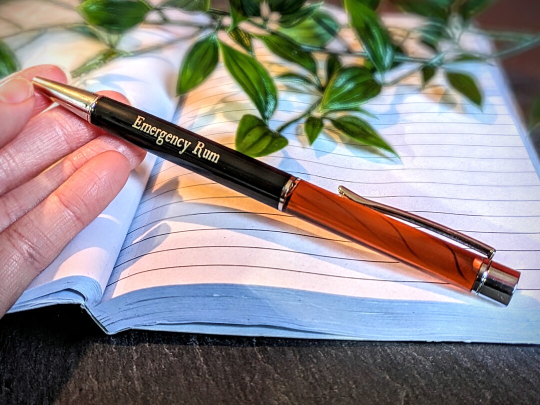 Emergency Alcohol Pen, Rum Lover, Funny Pen, Rum Gift, Funny Gift, Gift for Dad, Gift for Him ...