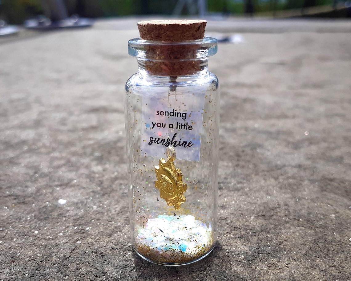 Sending Sunshine Gift Message in a Bottle Cheer Up Gift | Etsy