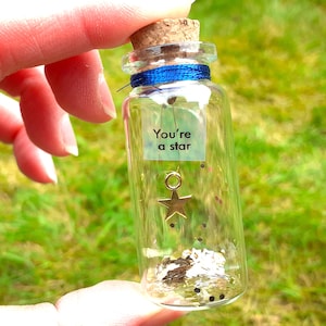 You're a Star Gift, Friendship Gift, Message in a Bottle, Appreciation ...