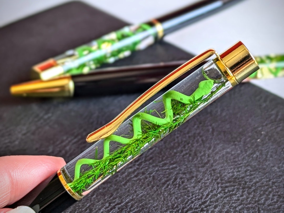 Snake Pen, Serpent Gift, Float Pen, Gift for Him, Unique Pen, Ballpoint ...