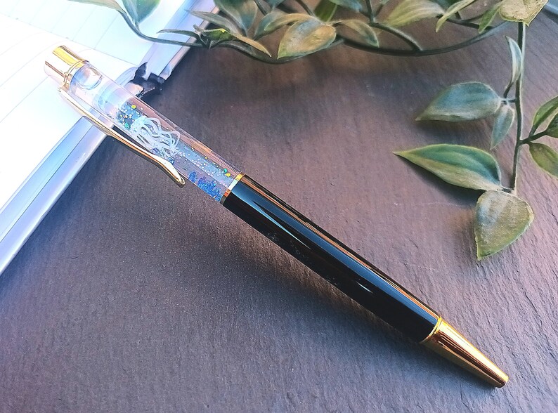 Jellyfish Float Pen Floating Pen Liquid Glitter Pen Gift - Etsy