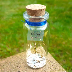 You're a Star Gift, Friendship Gift, Message in a Bottle, Appreciation ...