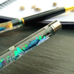 Dolphin Float Pen, Floating Pen, Dolphin Gift, Ocean Gift, Snow Globe ...
