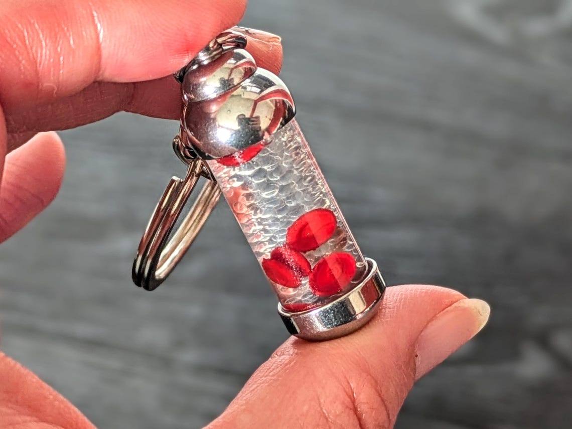 Science Keychain, Red Blood Cells, Shaker Keyring, Graduate Keyring ...