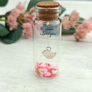 Mothers Day Gift, Message in A Bottle, Hearts in A Jar, Wish Bottle ...