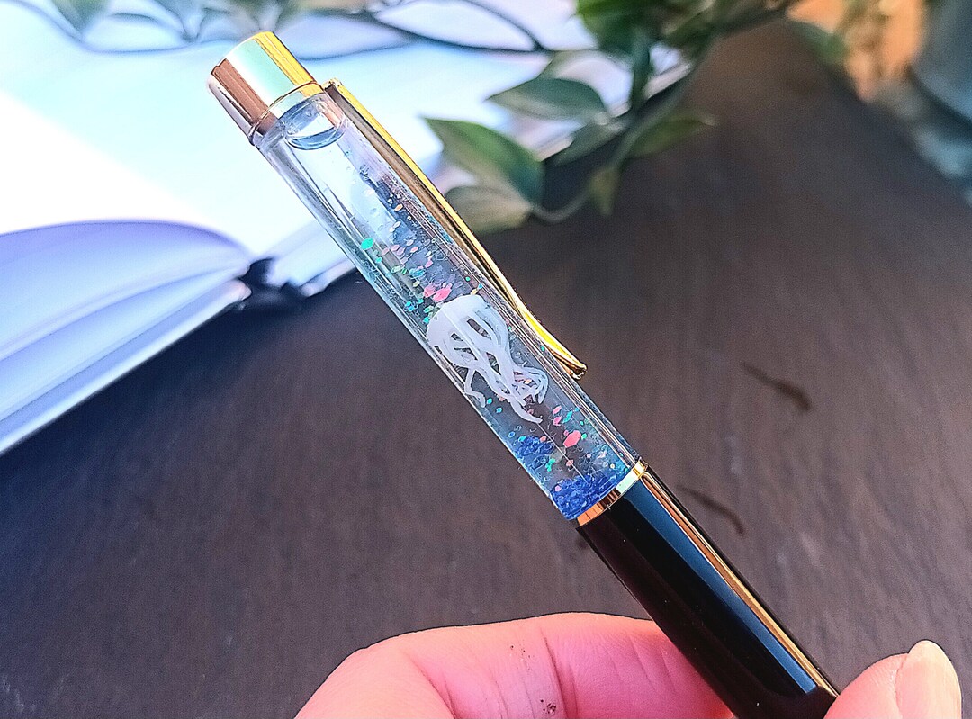 Jellyfish Float Pen Floating Pen Liquid Glitter Pen Gift - Etsy