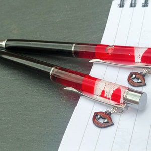Gothic Pen, Halloween Pen, Blood Vial, Vampire Fangs, Floating Pen ...