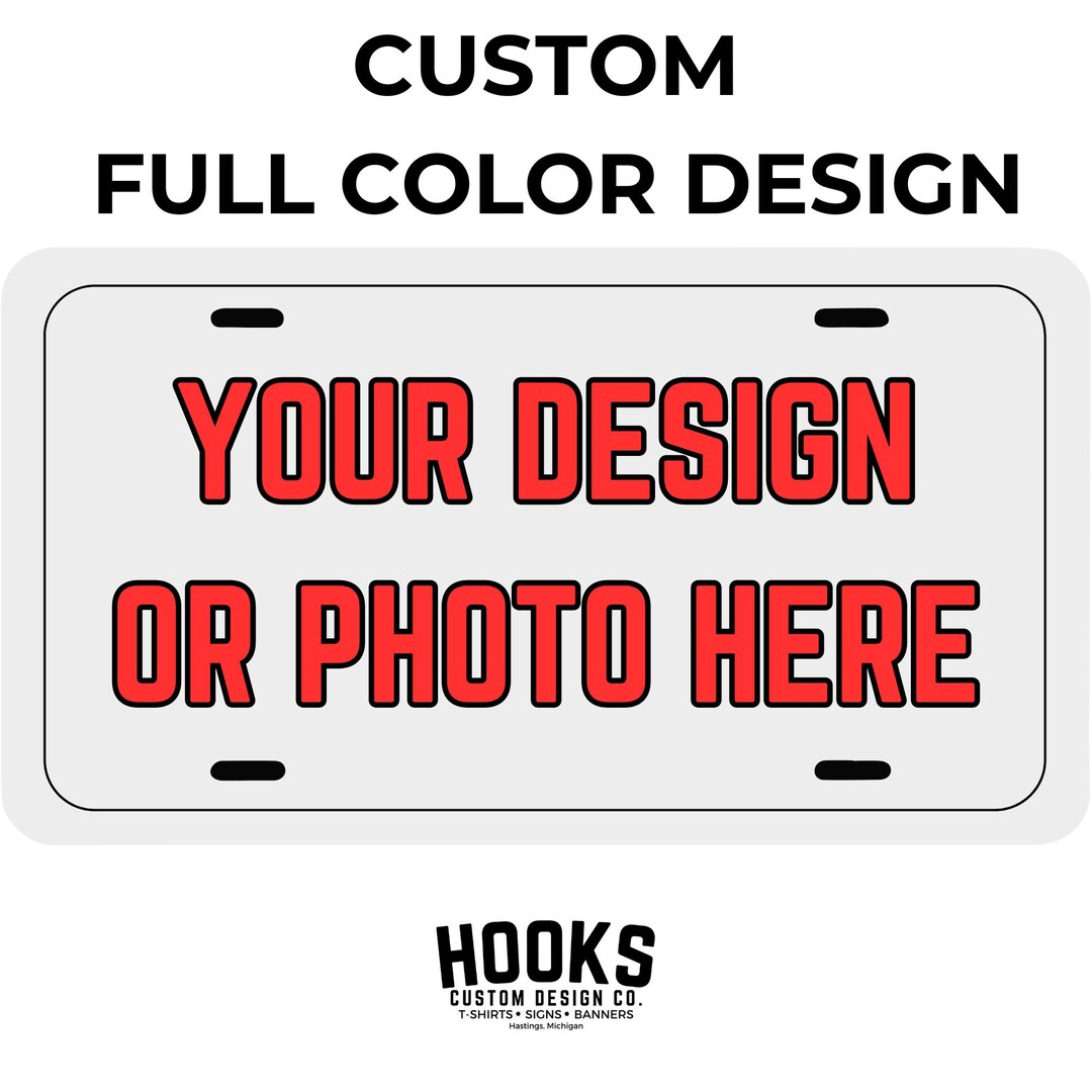 Personalized License Plate Tag Custom Plates - Etsy