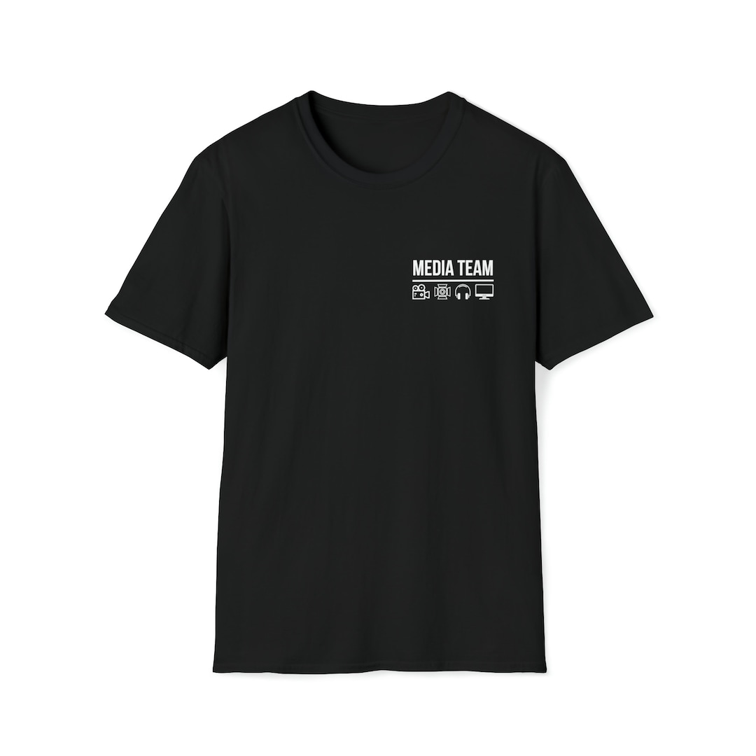 Media Team Shirt - Team Shirt AV Church Production Volunteer Staff Men ...