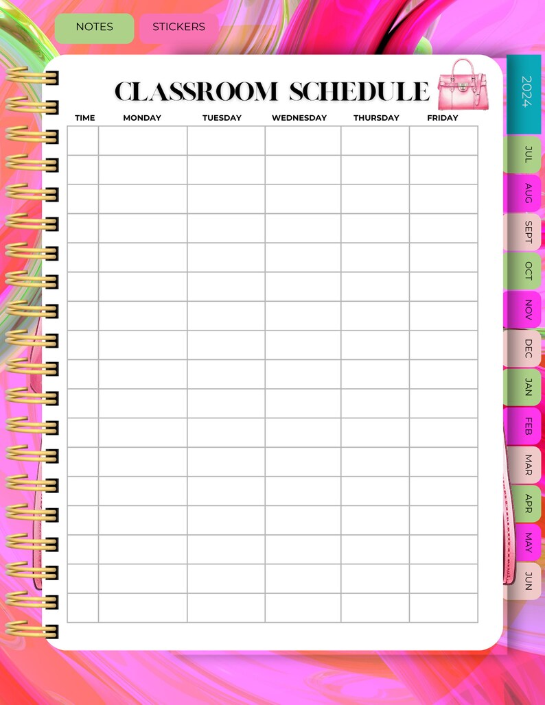 Teacher Barbie Planner, Digital Planner for Teachers, Digital Planner ...