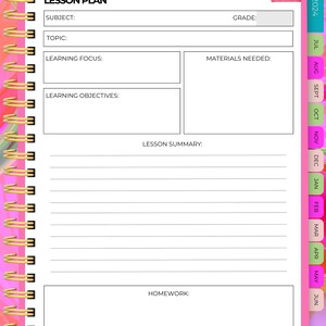 Teacher Barbie Planner, Digital Planner for Teachers, Digital Planner ...