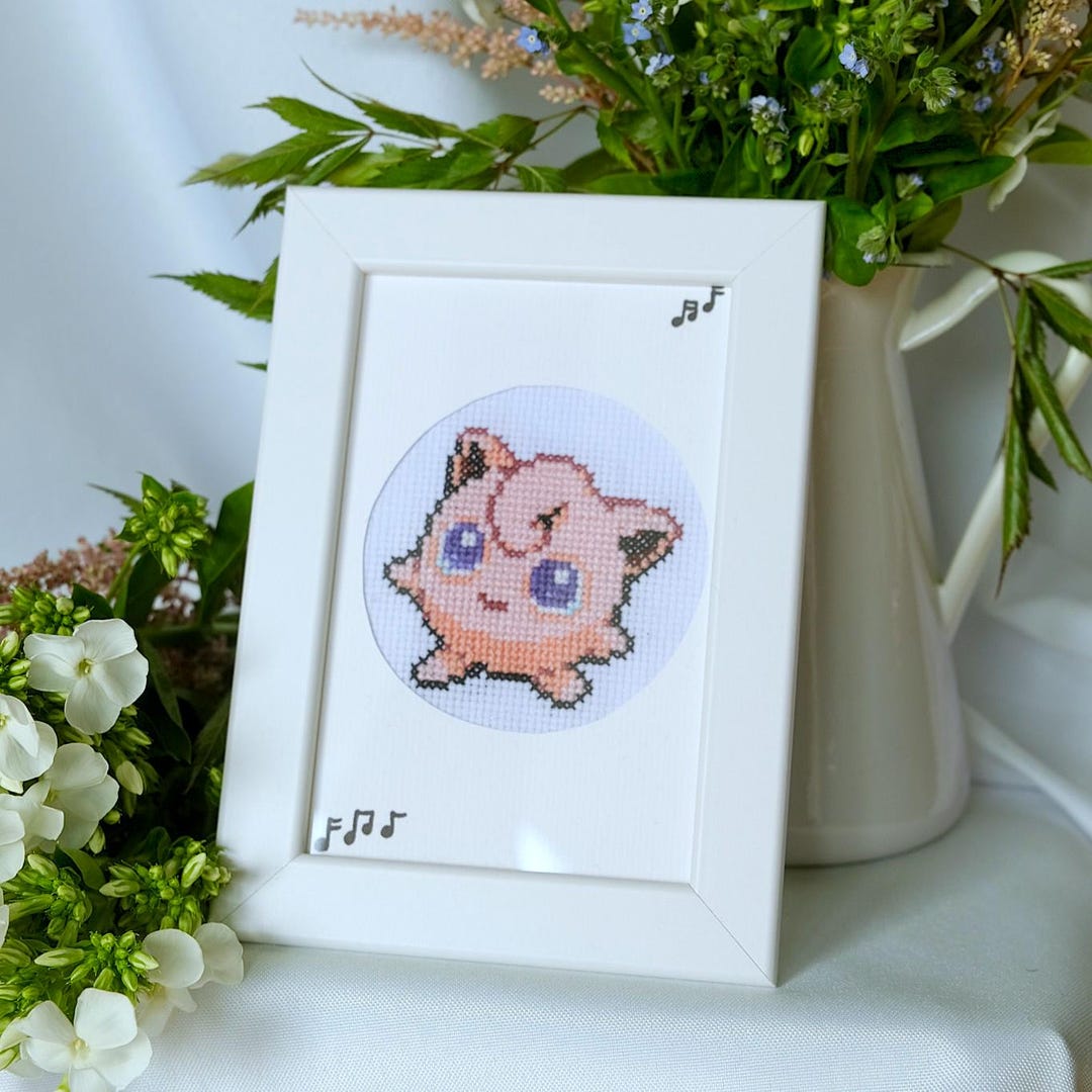 Pummeluff/jigglypuff Crossstitch Pixel Art - Etsy