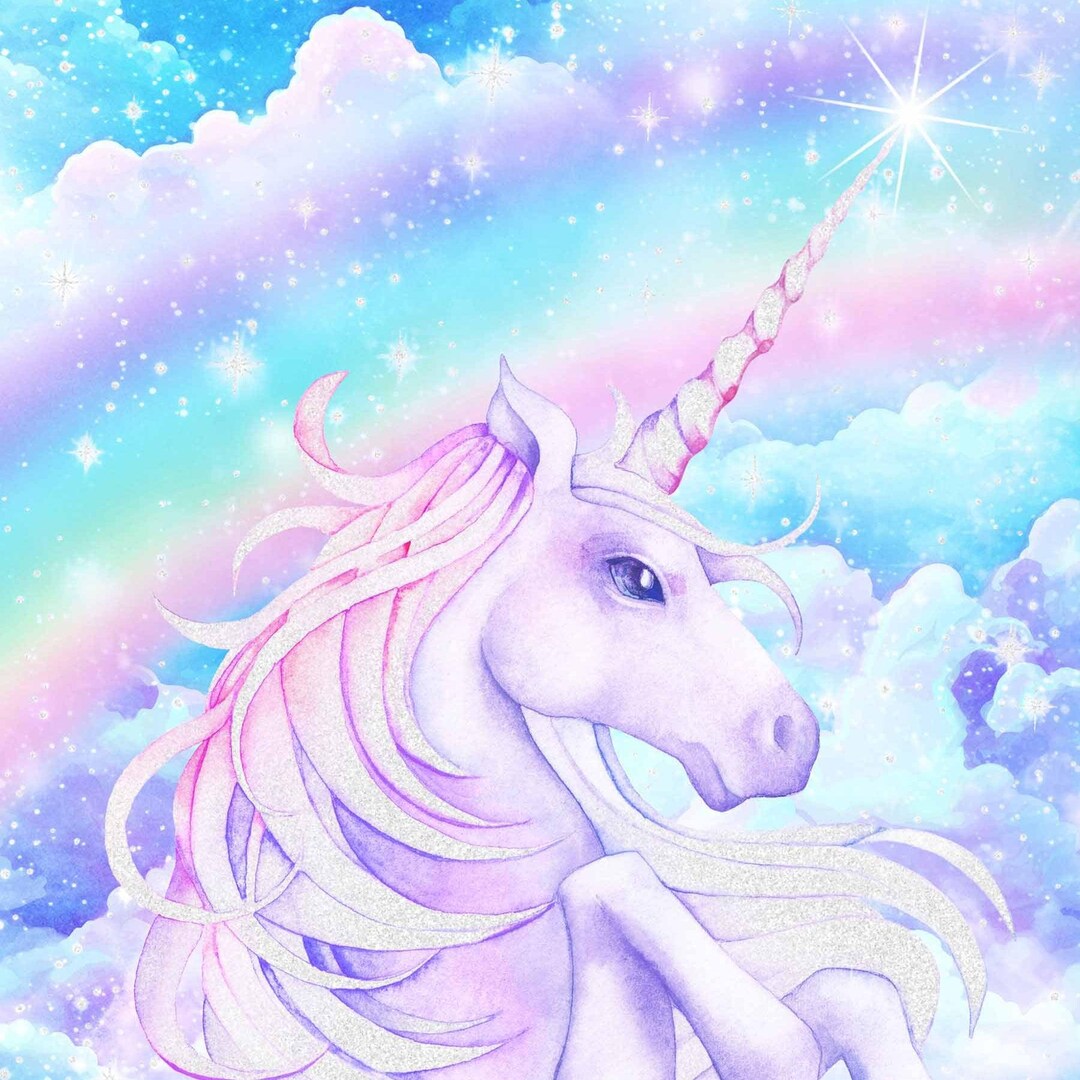 Sparkle Magic Unicorn Panel by Deborah Edwards for Northcott Cotton ...