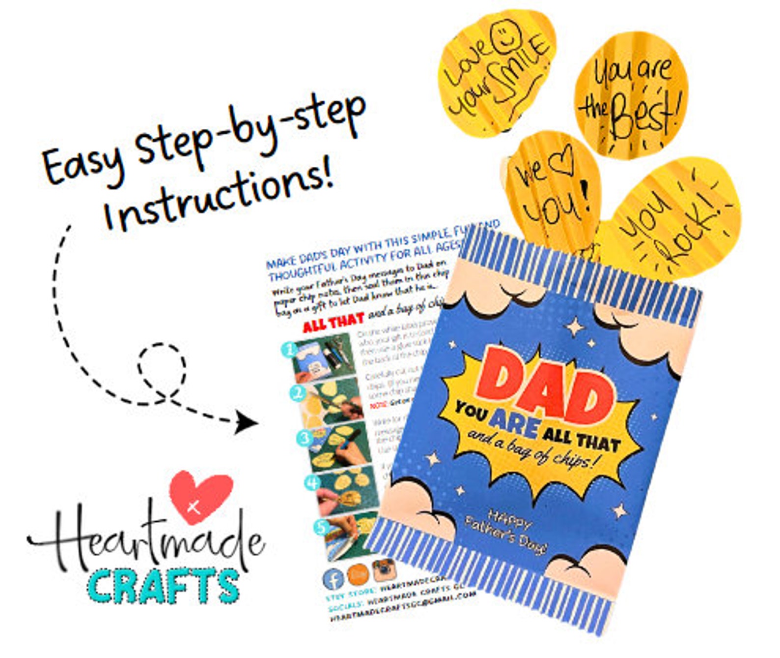 Father's Day 2024, Bag of Chips Gift Kit, Father's Day Gift, Fathers ...