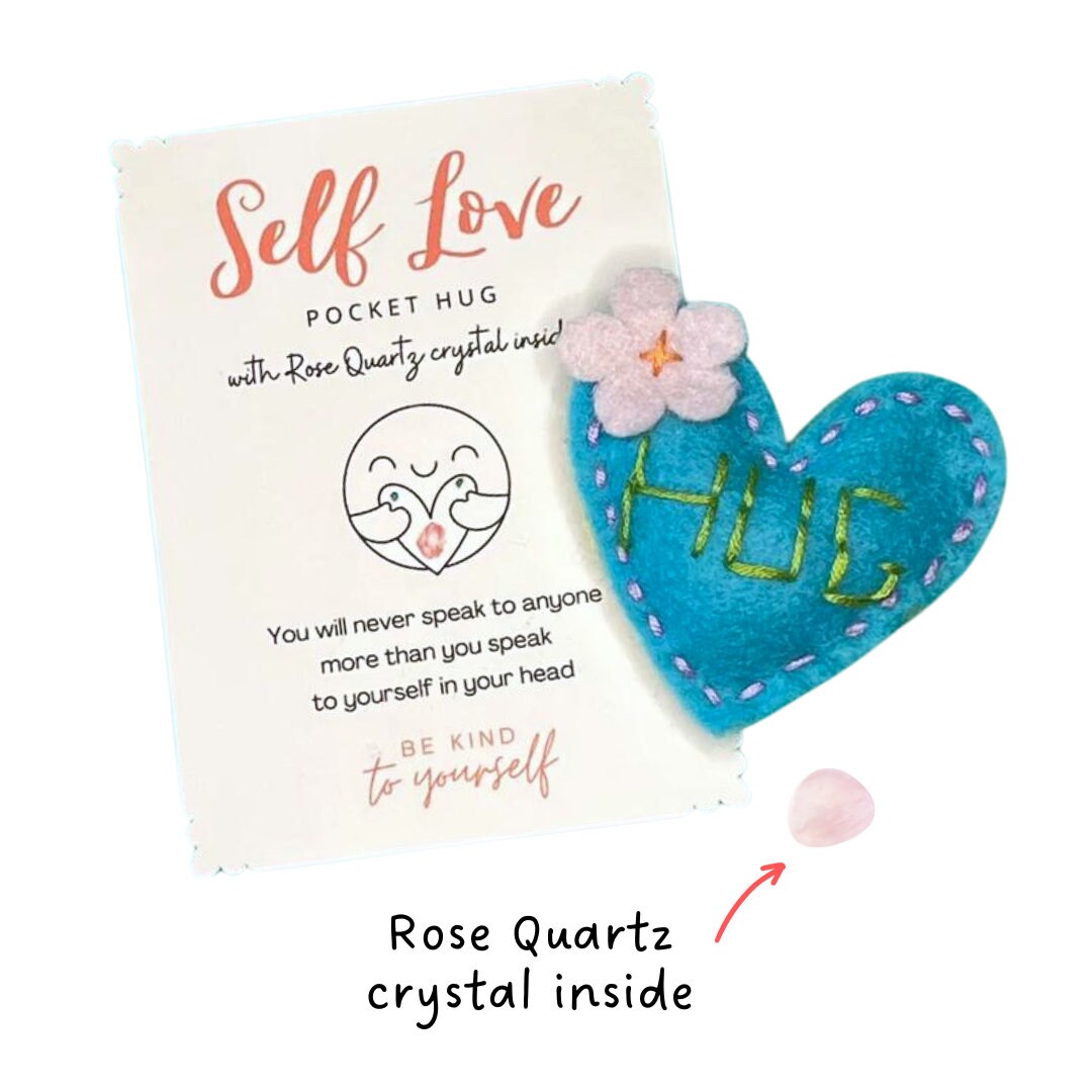 Handmade Felt Pocket Hug - Self Love - Etsy