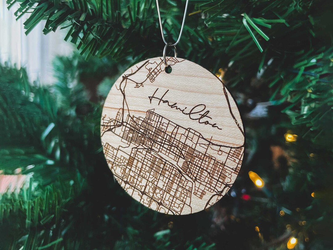 Map Christmas Ornament Personalized / Any City or Town / - Etsy