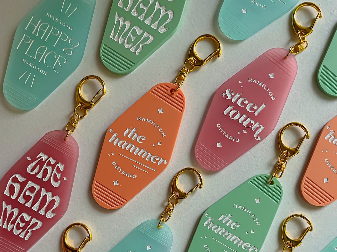 Hamilton Ontario Vintage Hotel Style Keychain / the Hammer Motel ...