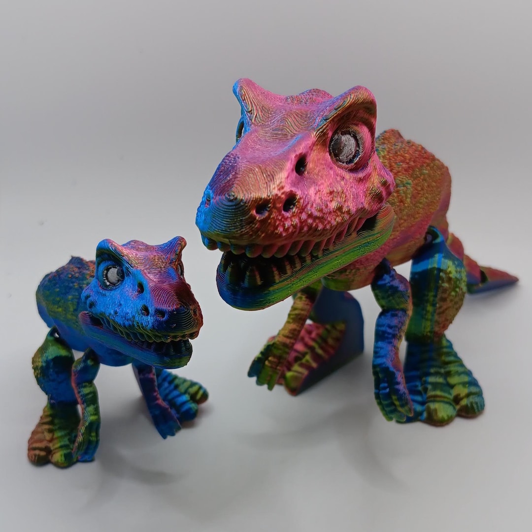 Flexi T-rex Toy: Posable Dinosaur Figure - Etsy
