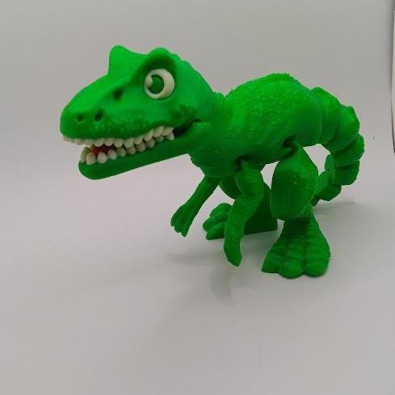 Flexi T-rex Toy: Posable Dinosaur Figure - Etsy
