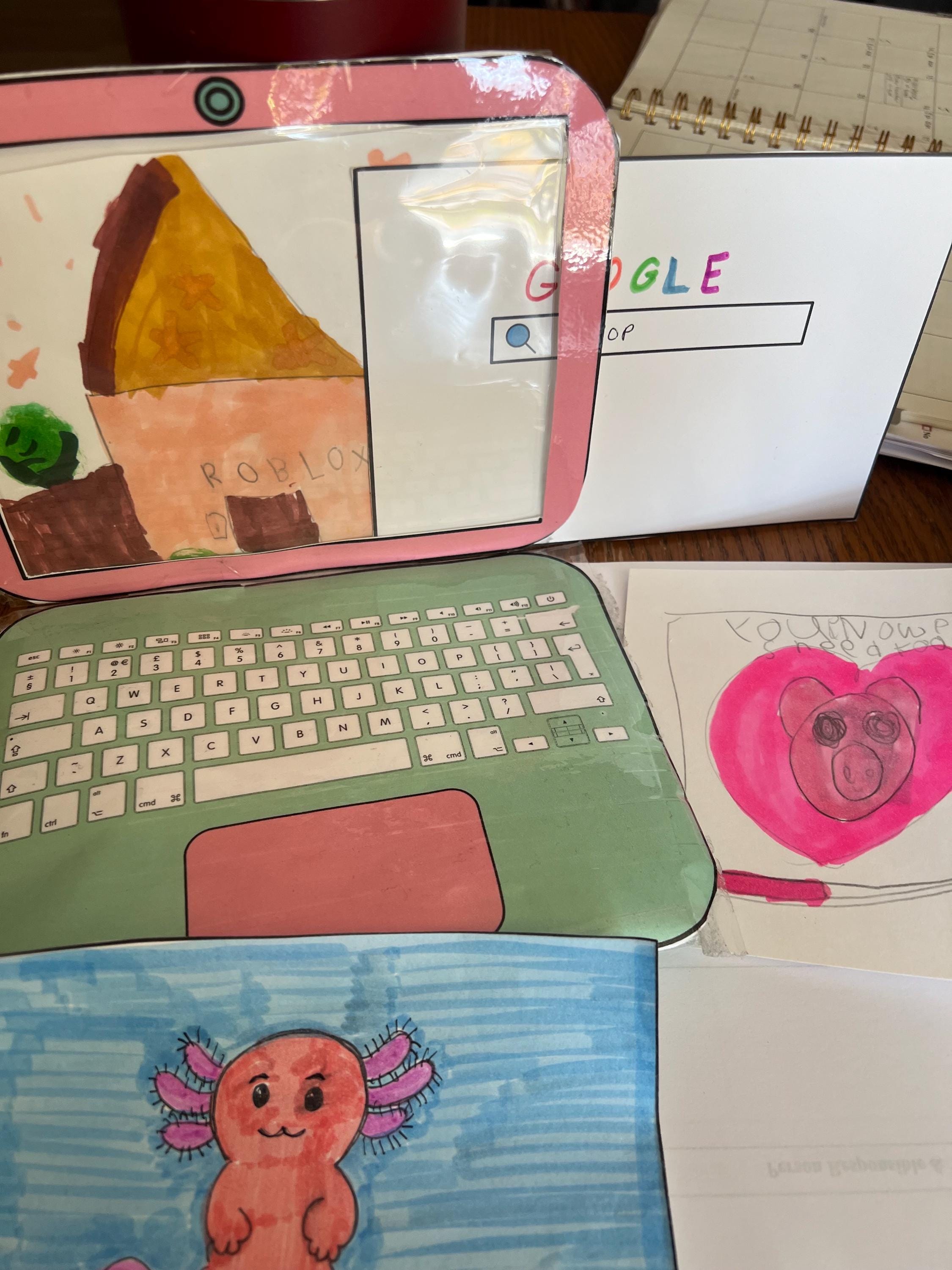 DIY Paper Laptop Pattern; Instant Download - Etsy