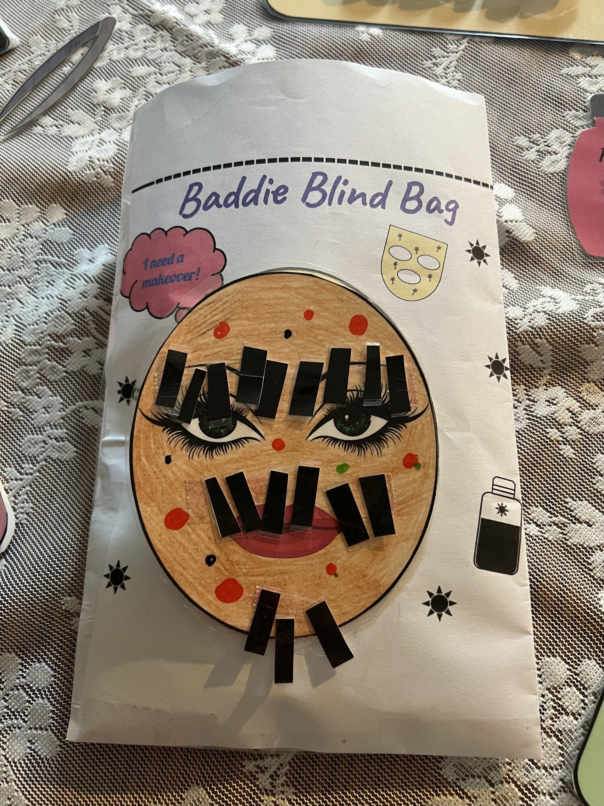 DIY Baddie Blind Bag Pattern; Instant Download; Paper Nails - Etsy