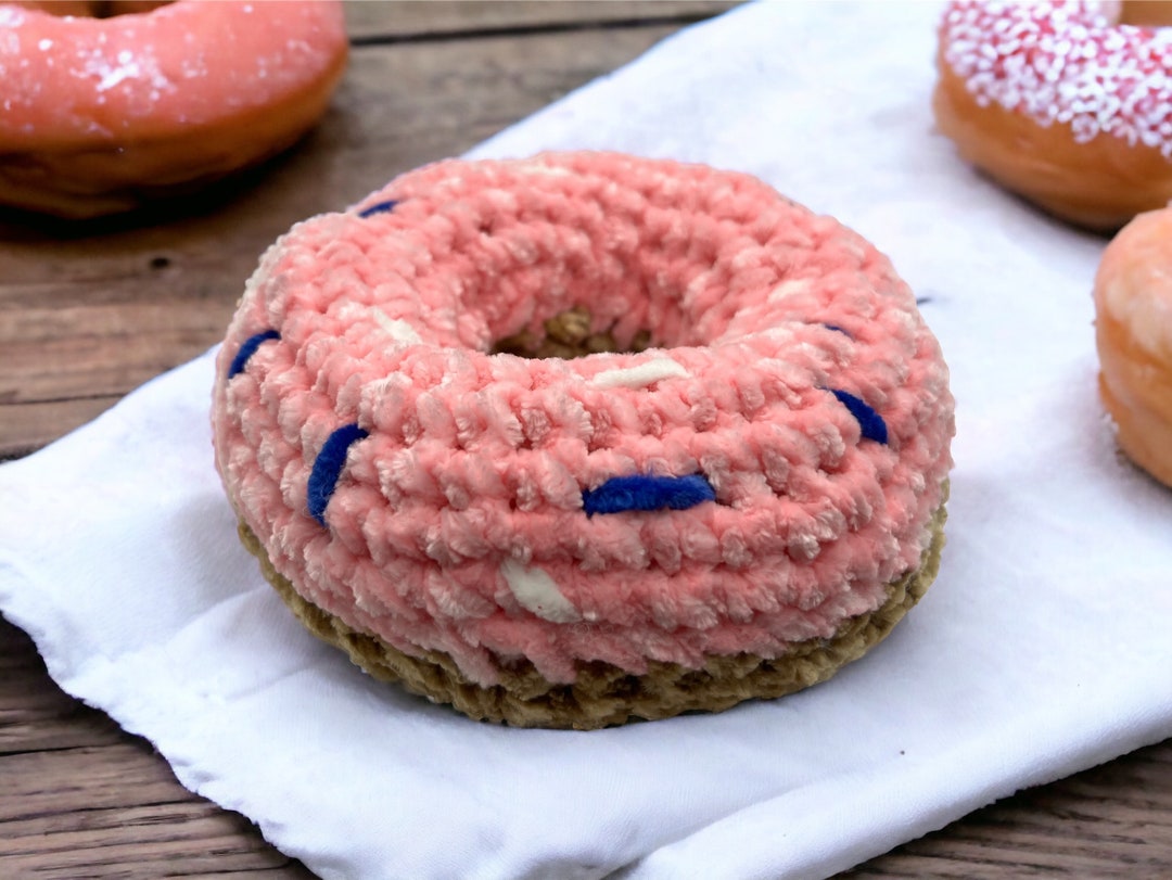Amigurumi Crochet Donut Crochet Work Crochet Animals Chenille Wool Cute ...
